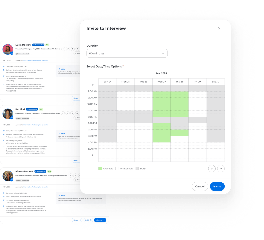 Interview Scheduling